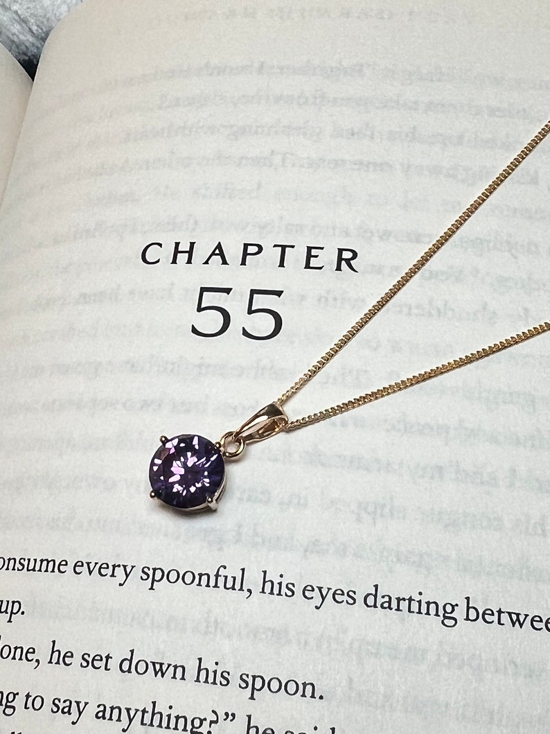Book Boyfriend Necklace Gold Fill Crystal ACOTAR Cassian Rhysand ...