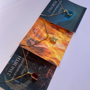 Book Girlfriend FMC Necklace | Gold Fill Crystal ACOTAR Feyre Nesta ...