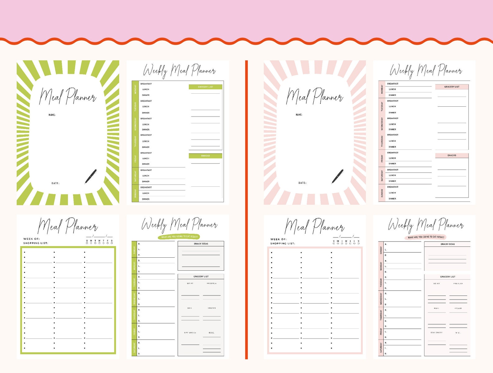Printable Planner PDF - Etsy
