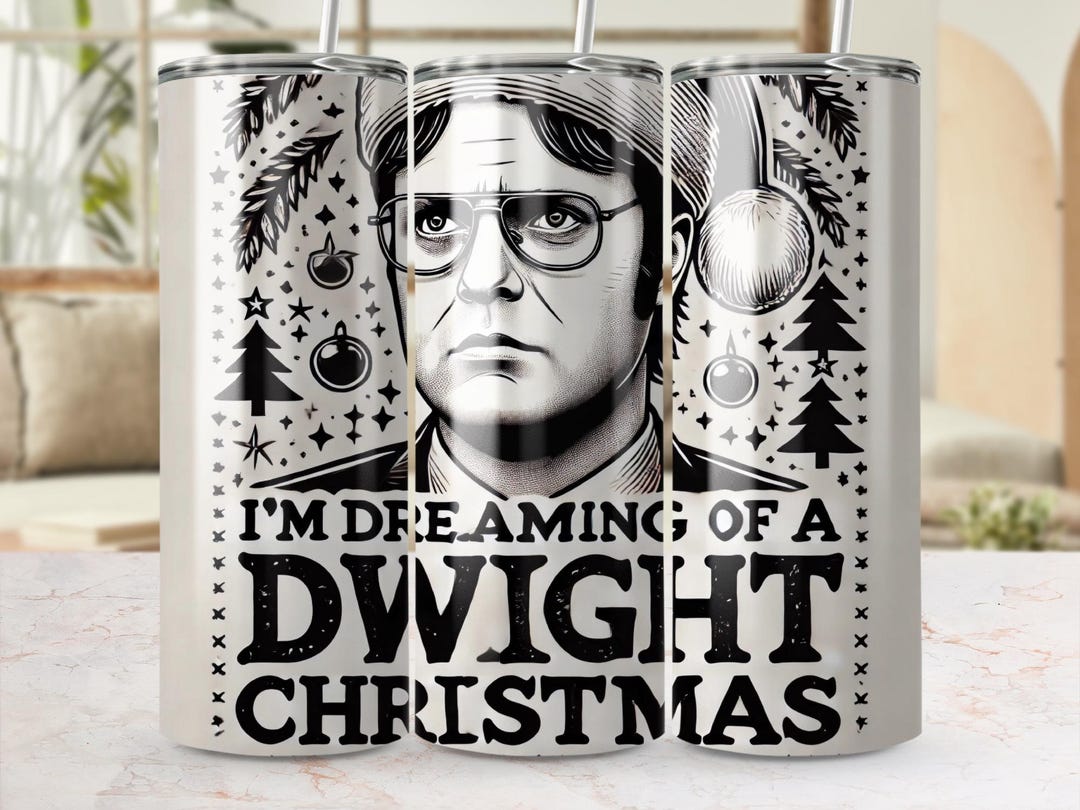 Funny Christmas the Office 20 Oz Tumbler Wrap, Dwight Christmas , the ...