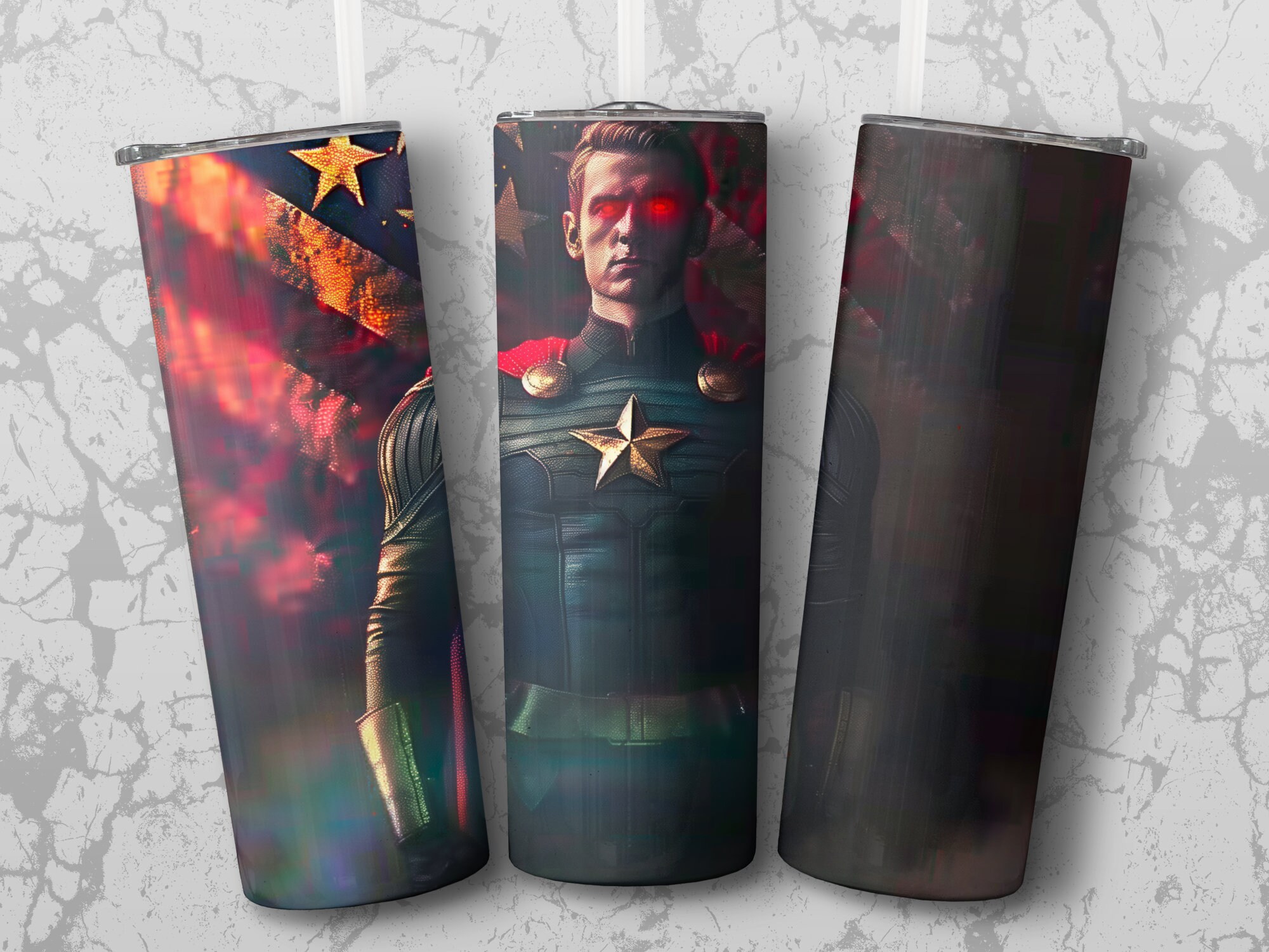 Homelander Independence Day Inspired Fanart 20 Oz Tumbler Wrap ...