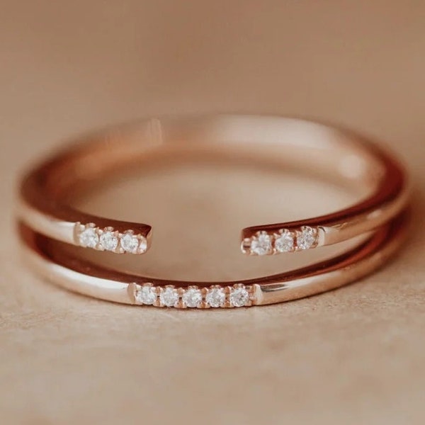 Open Shank Wedding Band - Etsy