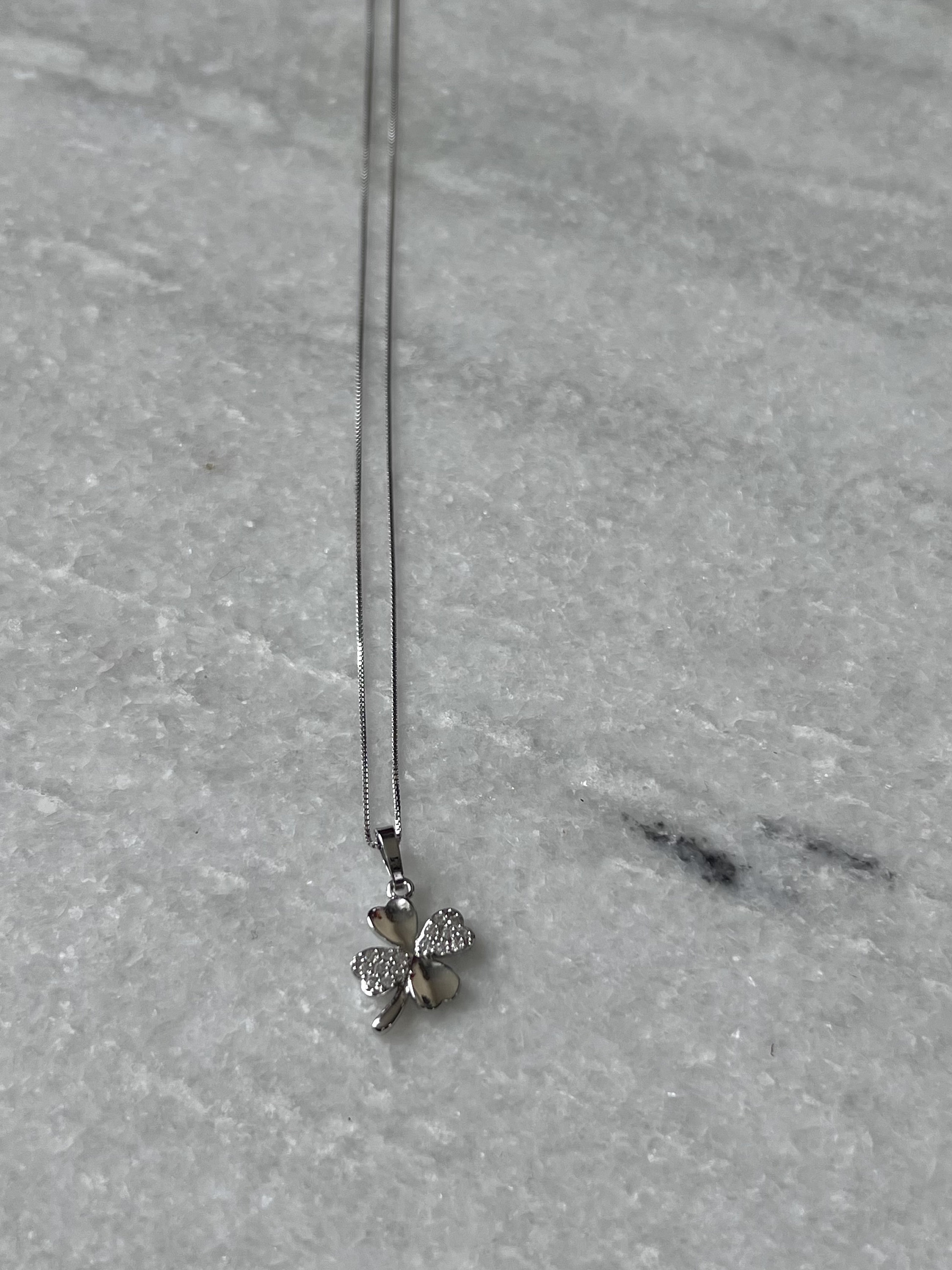 Sterling Silver | Good Luck Charm | Four Leaf Clover Pendant Necklace ...