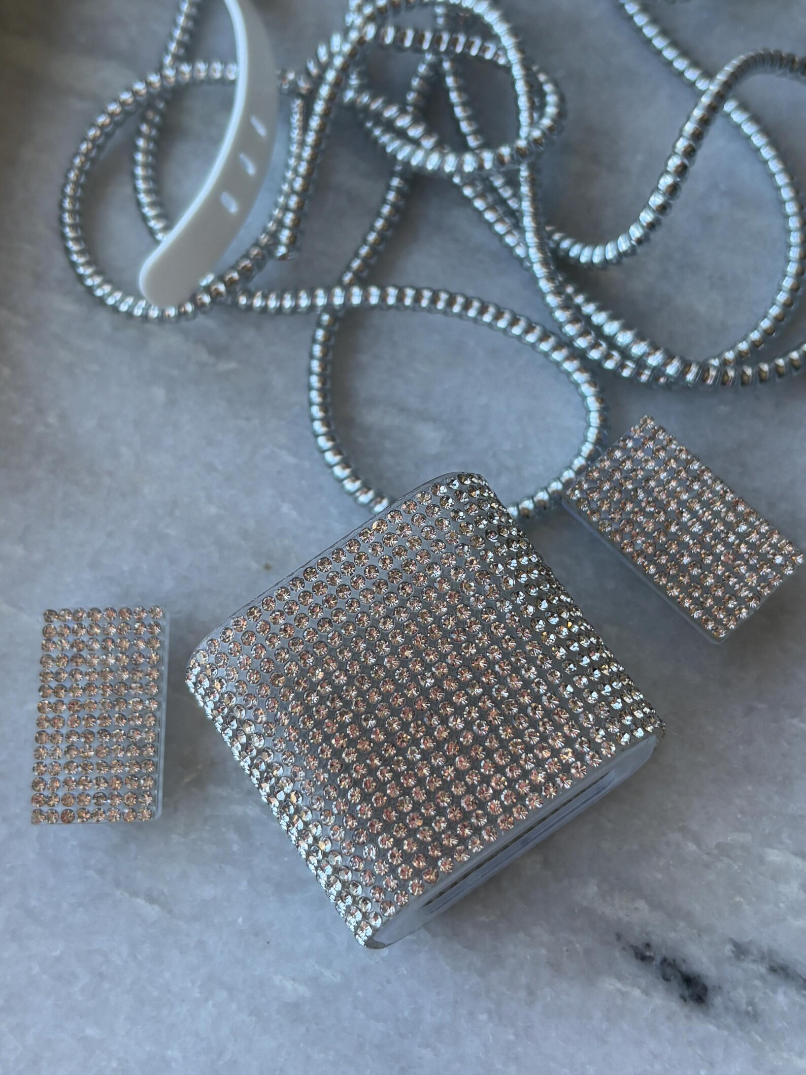 Rhinestone 5 Pcs Charging Cable Protective Sleeve for iPhone | Bling ...