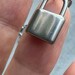 Minimalist Padlock Necklace | Stainless Steel | Silver | 18in Box Chain ...