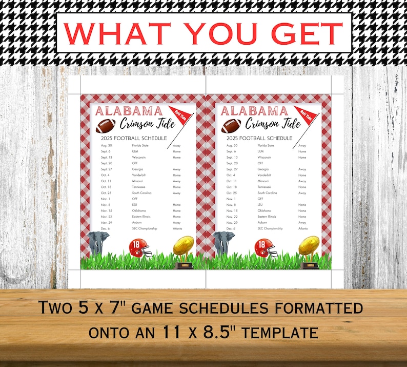 2025 Alabama Football Schedule | Alabama Football Games | Printable ...