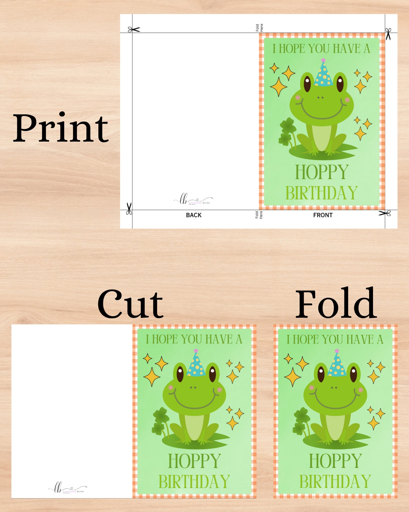 Frog Birthday Card | Birthday Digital Greeting Card | Hoppy Birthday ...