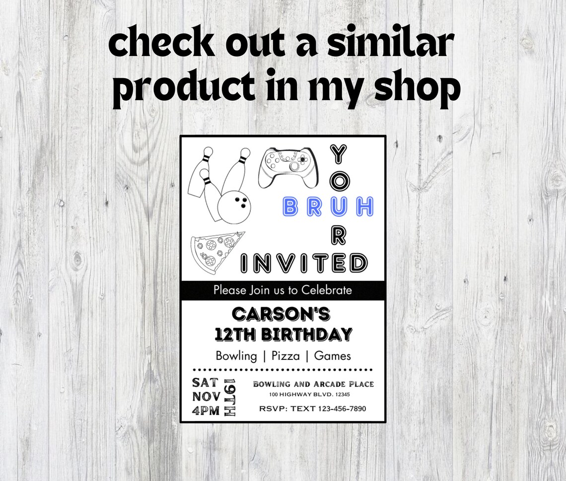 Bruh Birthday Party Invitation | Editable Invite | Jumping Party ...