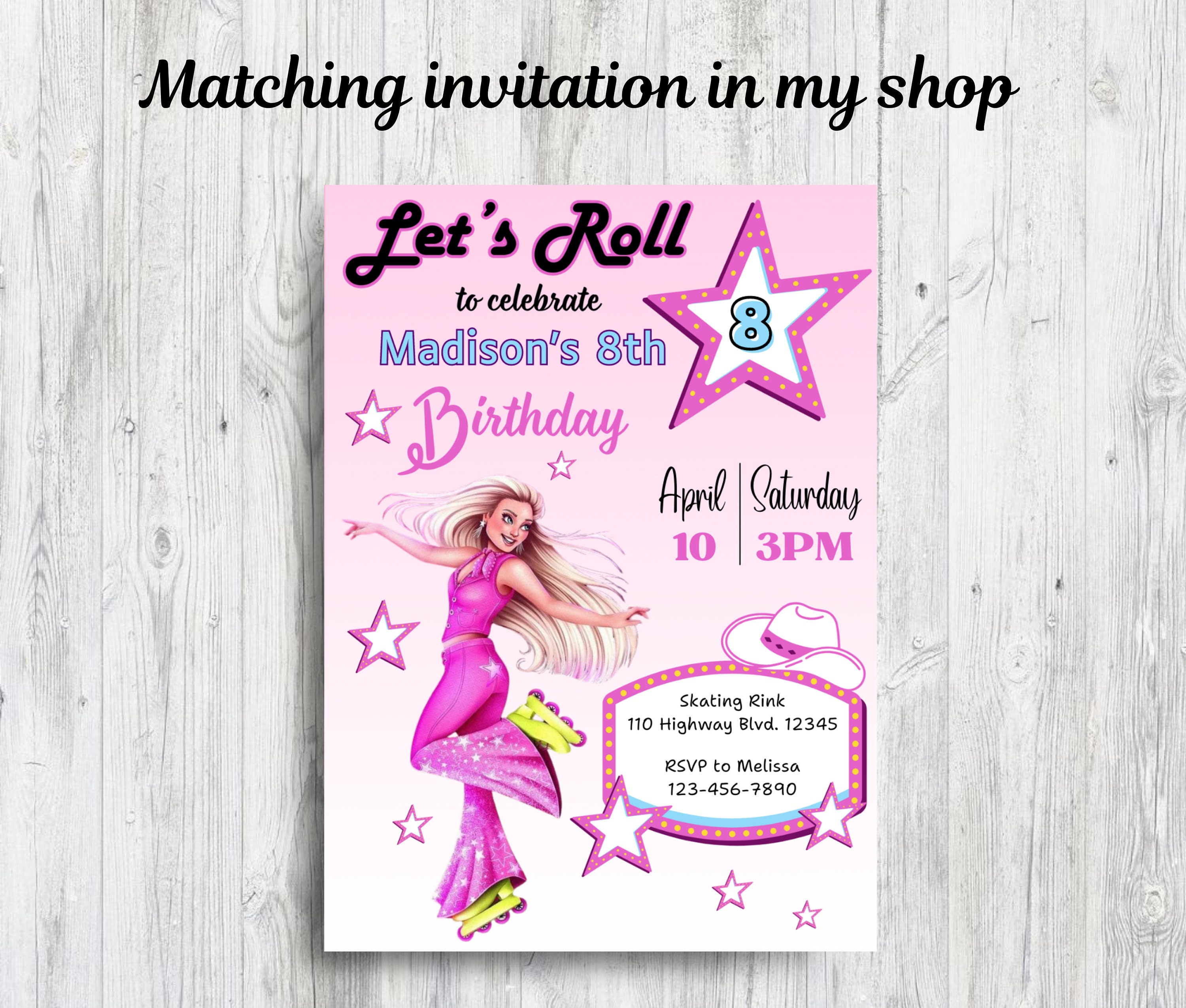 Glam Girl Birthday Card | Personalized Birthday Greeting | Editable ...