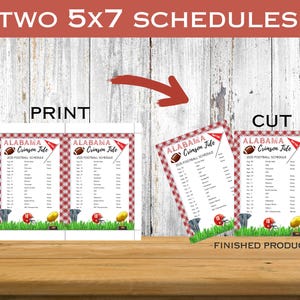 2025 Alabama Football Schedule | Alabama Football Games | Printable ...