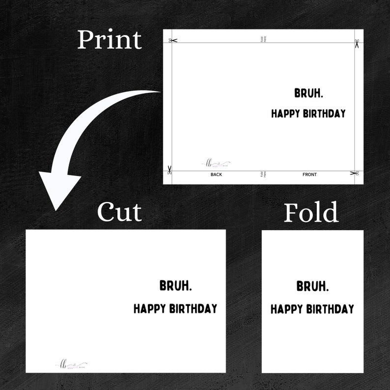 Bruh Birthday Card | Funny Birthday Card | Bruh Happy Birthday ...