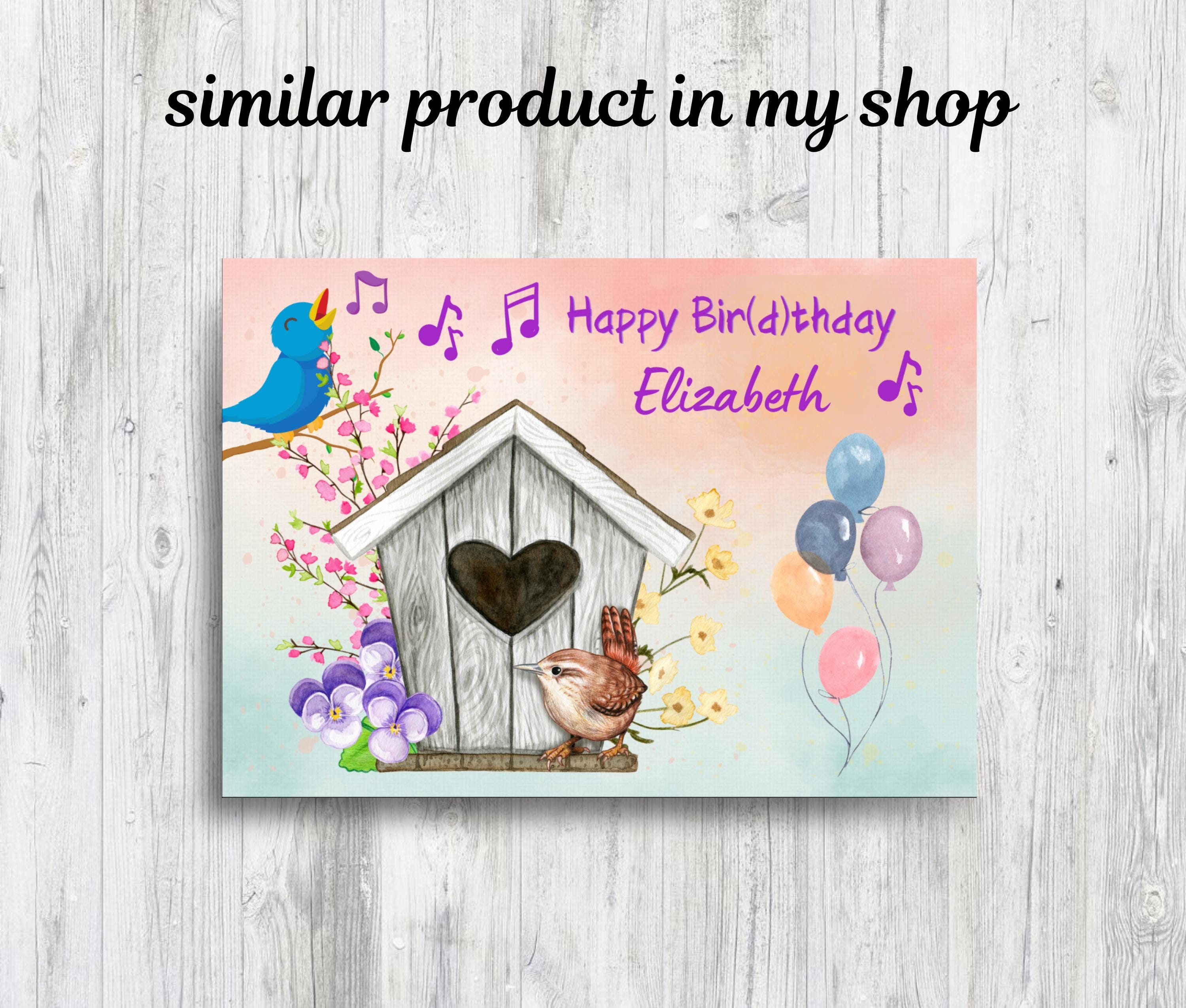 Hummingbird Birthday Card | Bird Lover Greeting | Exotic Birds ...