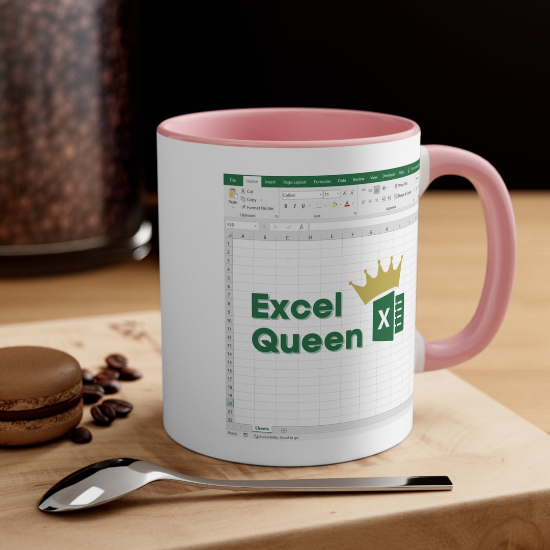Excel Queen Coffee Mug Spreadsheet Queen Coffee Mug Excel - Etsy