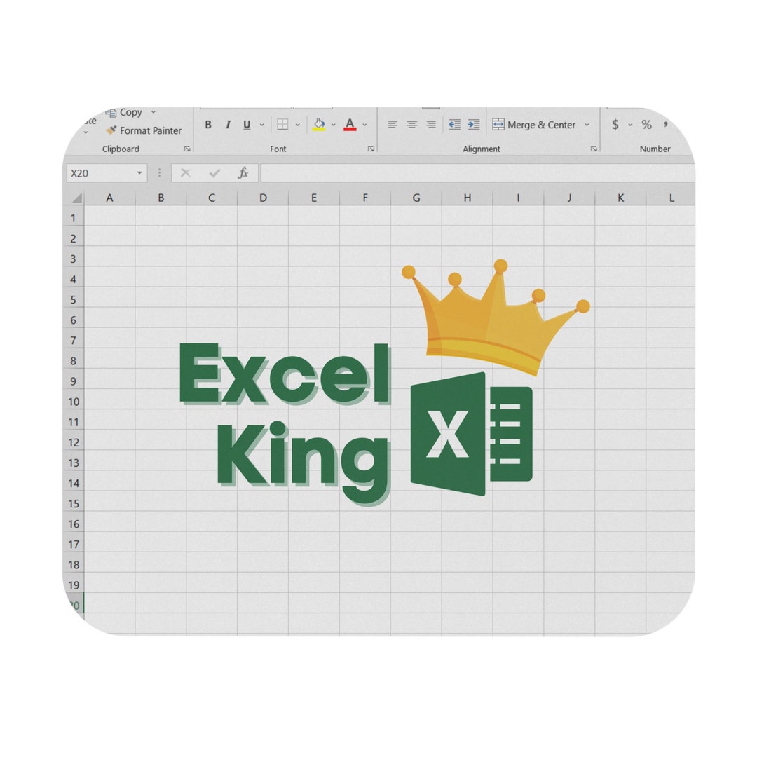 Excel King Mouse Pad, Spreadsheet King Mouse Pad, Excel Accountant Gift ...