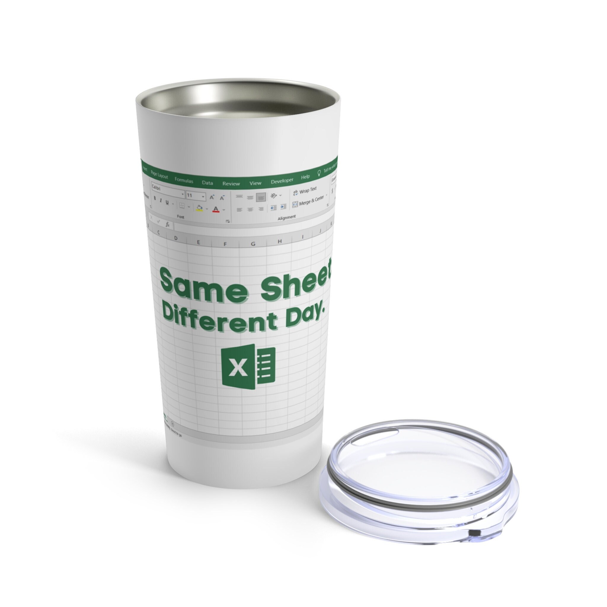 Funny Excel Tumbler, Funny Spreadsheet Tumbler, Funny Excel Travel Mug ...
