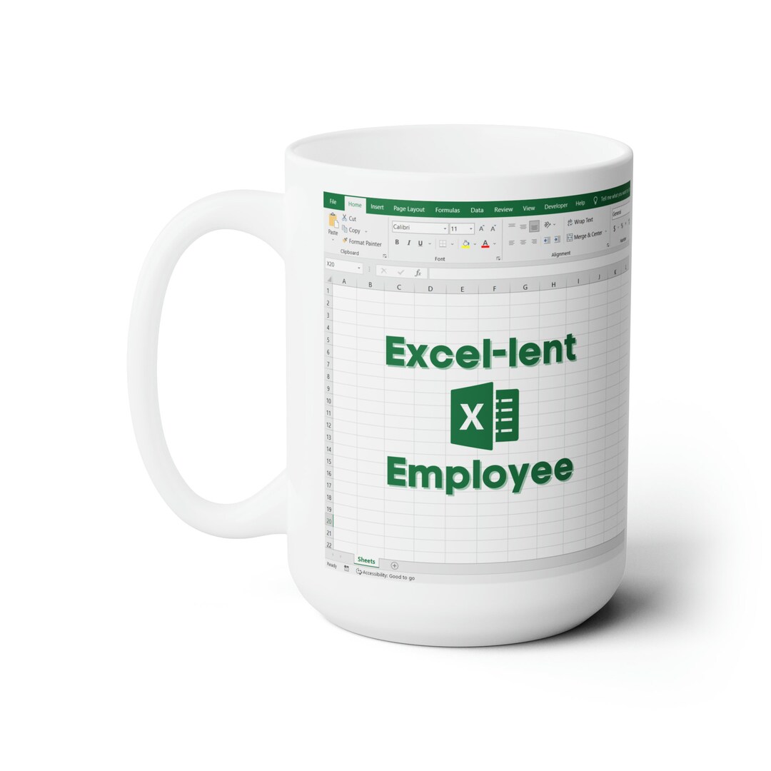 Funny Excel White Elephant Gift for Employee, Funny Excel Mug, Funny ...