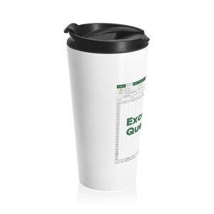 Spreadsheet Queen Travel Mug, Stainless Steel, Accountant Gift for Her ...