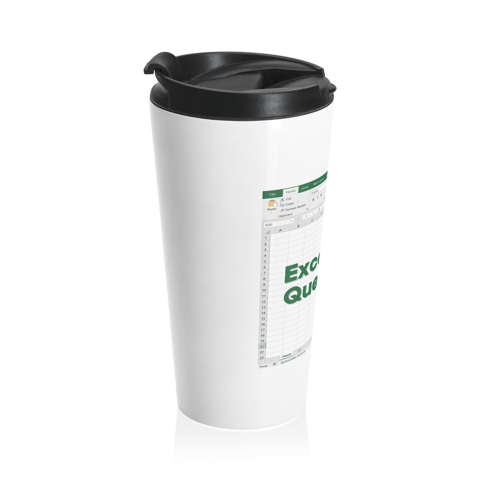 Spreadsheet Queen Travel Mug Stainless Steel Tumbler, Data Analyst Gift ...
