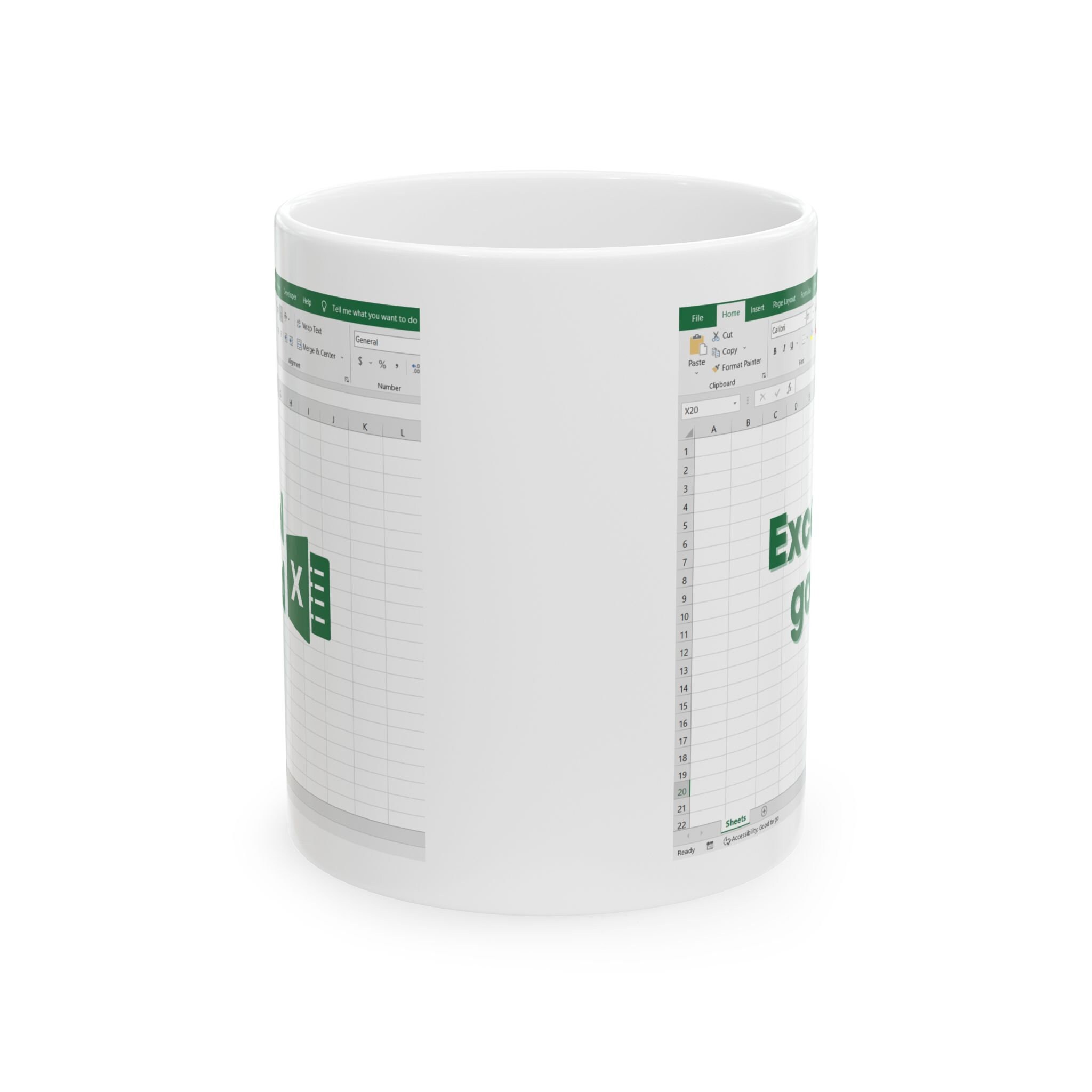 Excel God Funny Spreadsheet Mug, Office Coffee Mug, Funny Quote Mug ...