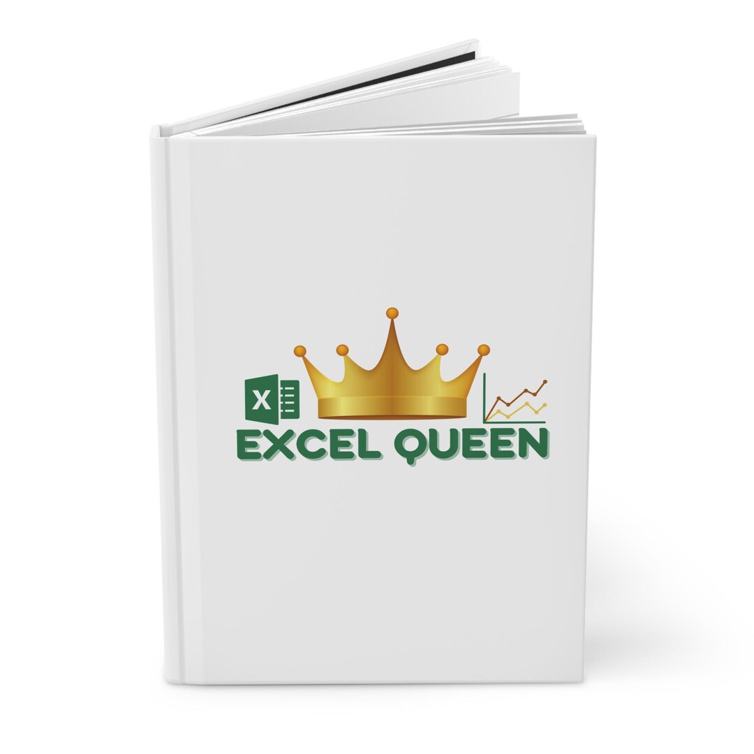 Hardcover Spreadsheet Queen Notebook, Excel Notebook, Excel Journal ...