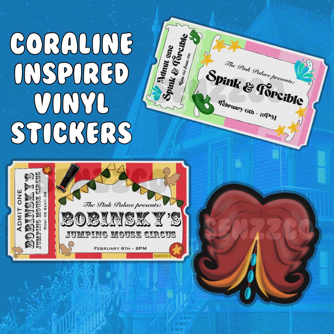 Coraline Inspired Vinyl Sticker | Other World Garden Heart Flower ...