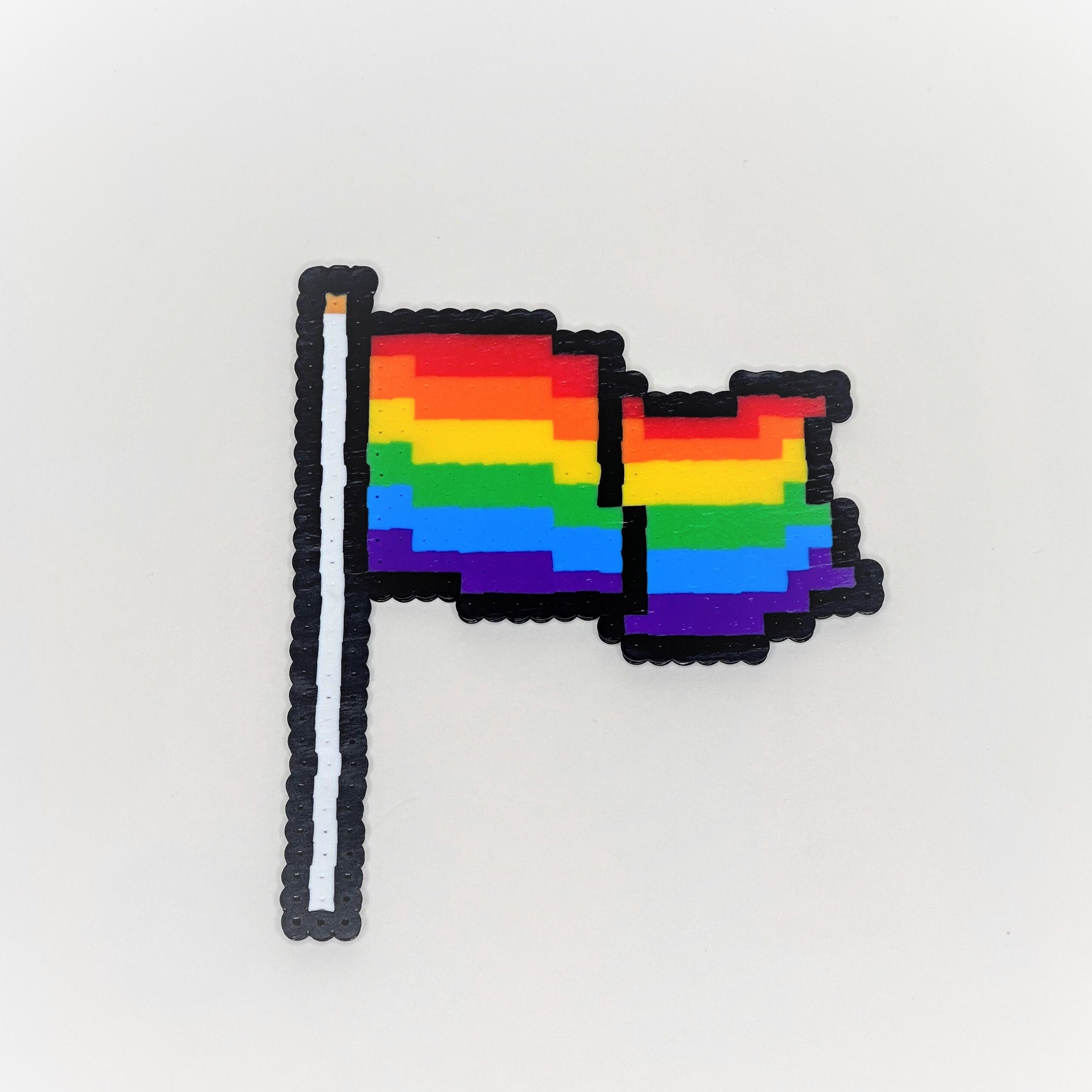 Rainbow Pride Flag Pixel Perler Bead - Etsy