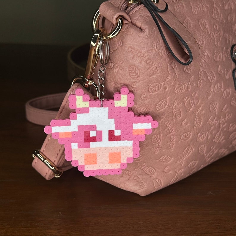 Cute Cow Head Pixel Perler Bead - Etsy