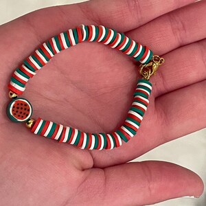 Preppy Watermelon Bracelet - Etsy