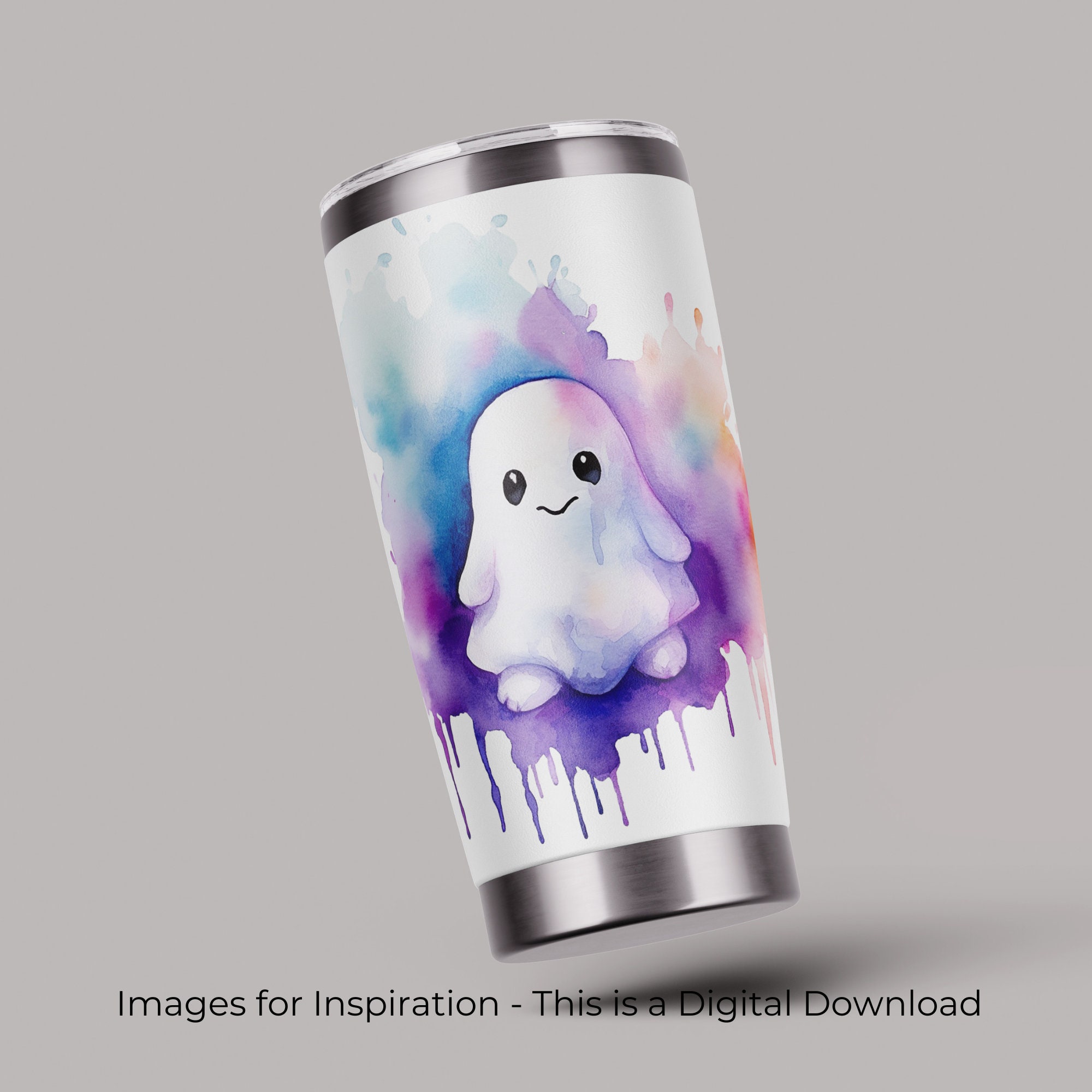 Inky Ghosts Clipart Halloween Clipart Cute Ghost Clipart - Etsy