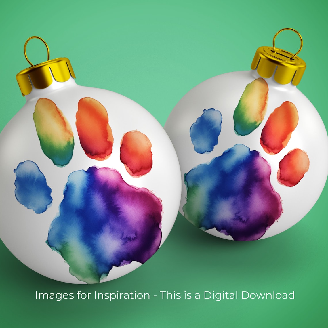 Watercolor Rainbow Paw Prints, Rainbow Clipart, Animal Clipart, Rainbow ...