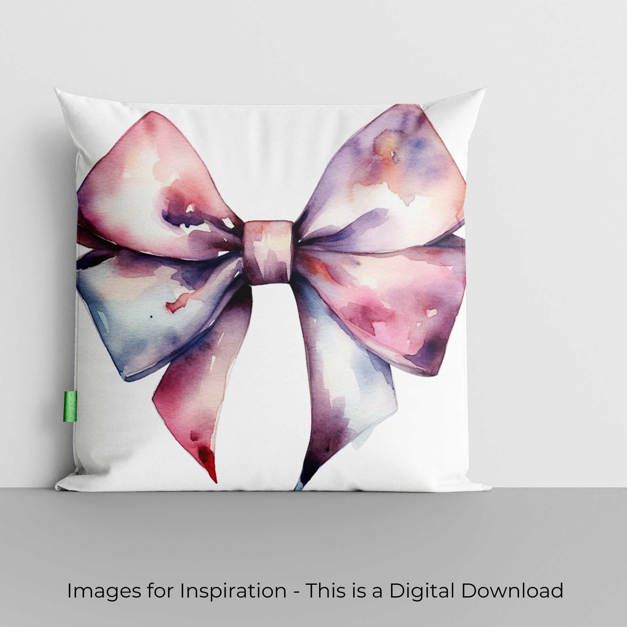 Watercolor Ribbon Bows Clipart Rainbow Bows Baby Shower - Etsy