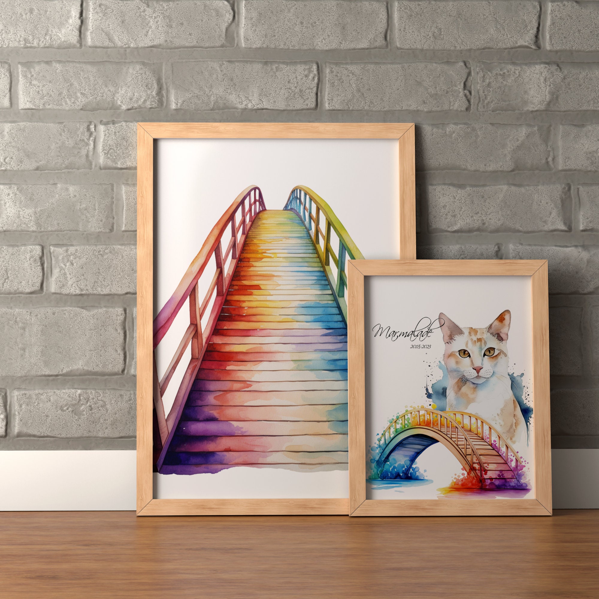 Watercolor Rainbow Bridges Clipart, Watercolor Clipart, Rainbow Bridge ...