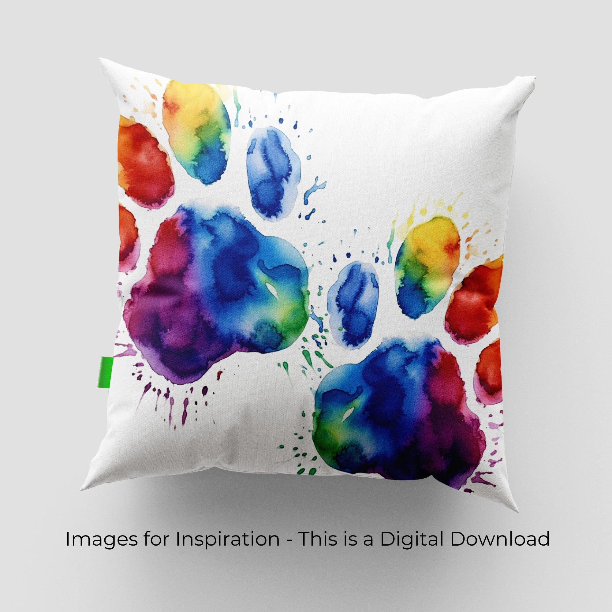 Watercolor Rainbow Paw Prints, Rainbow Clipart, Animal Clipart, Rainbow ...