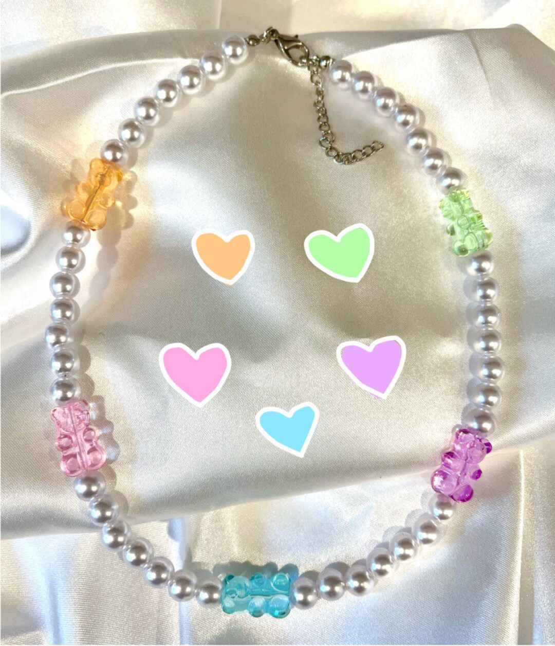 Gummy Bear Pearl Necklace - Etsy