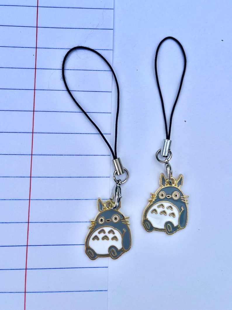 Totoro Phone Charm, Aesthetic Girl Accessory, AirPod Keychain, Kawaii ...
