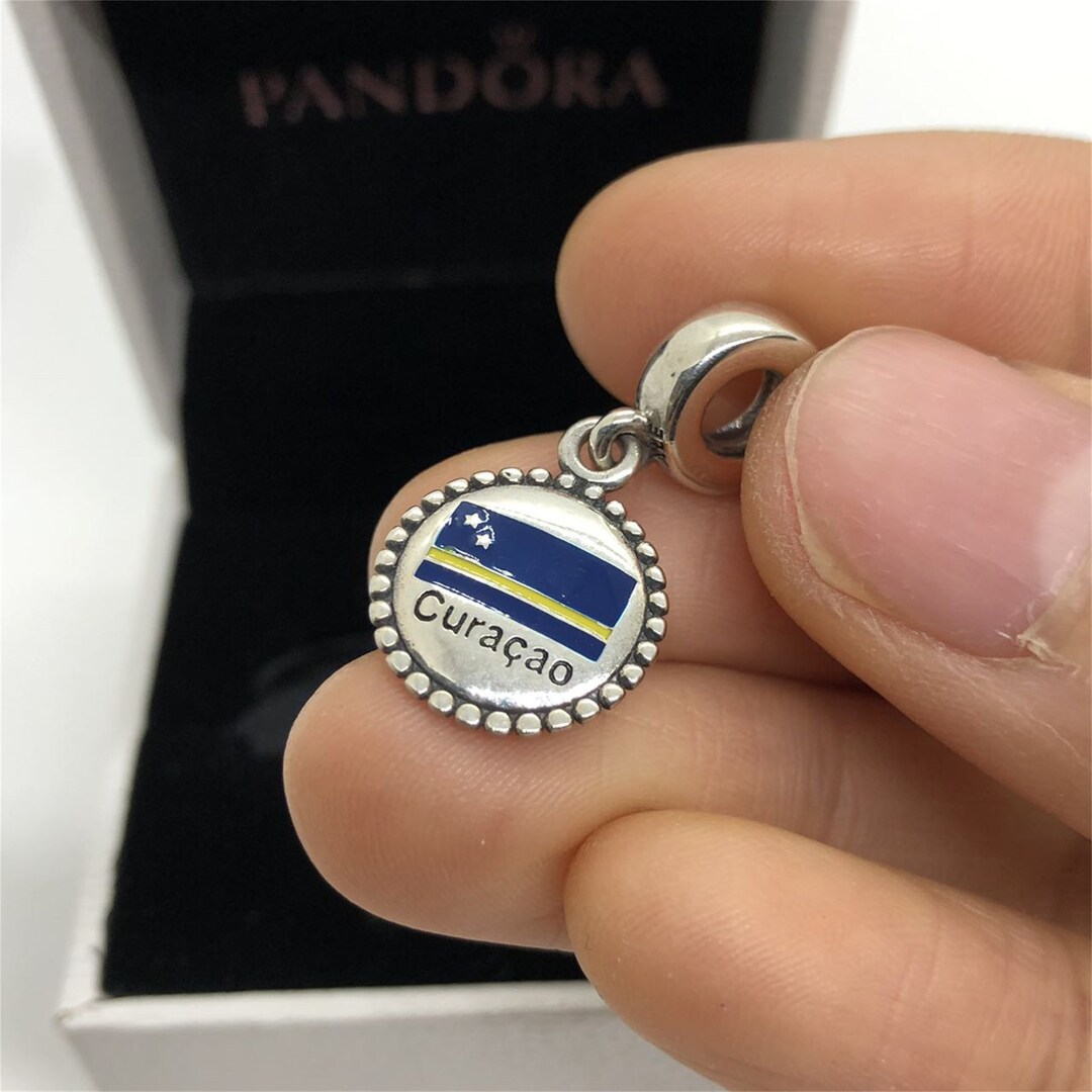 Pandora Curacao Flag Charm Travel Charm Gifts Pendant, S925 Sterling ...