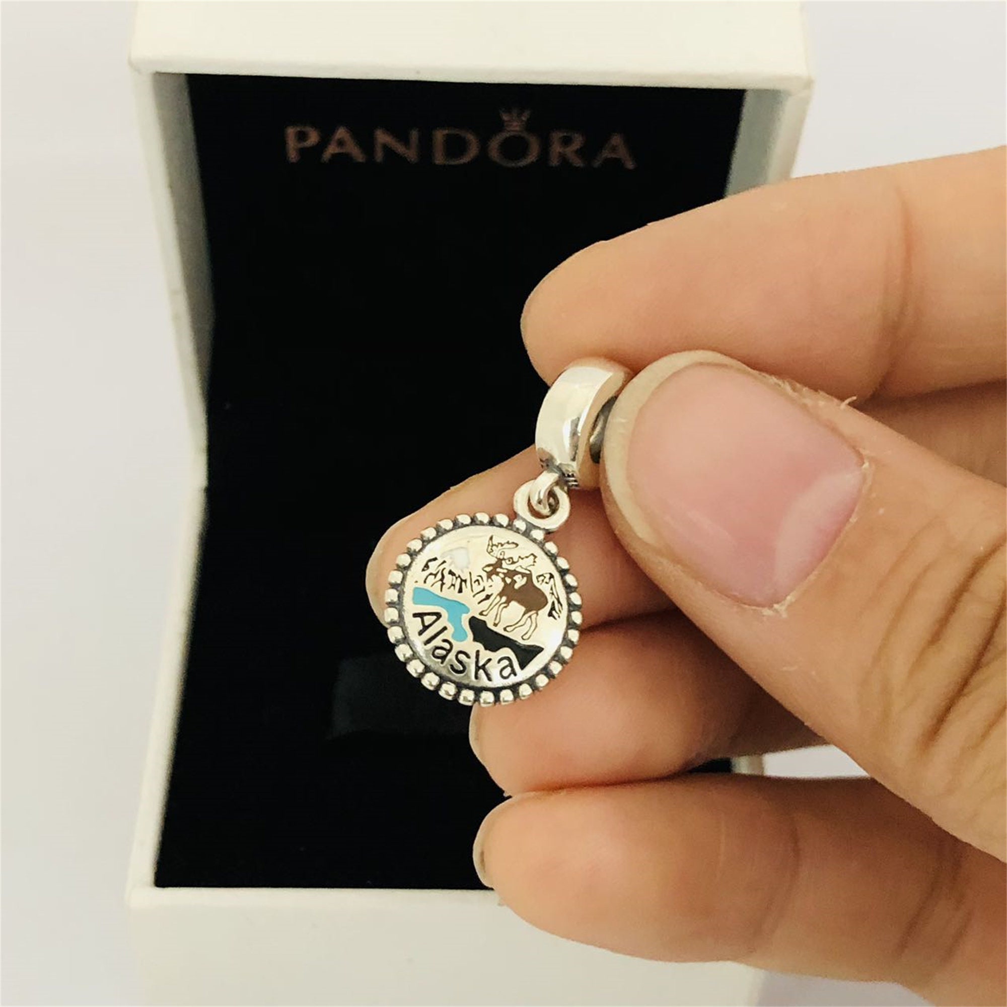 Pandora Alaska Exclusive Charm Moose Travel Dangle Charm - Etsy