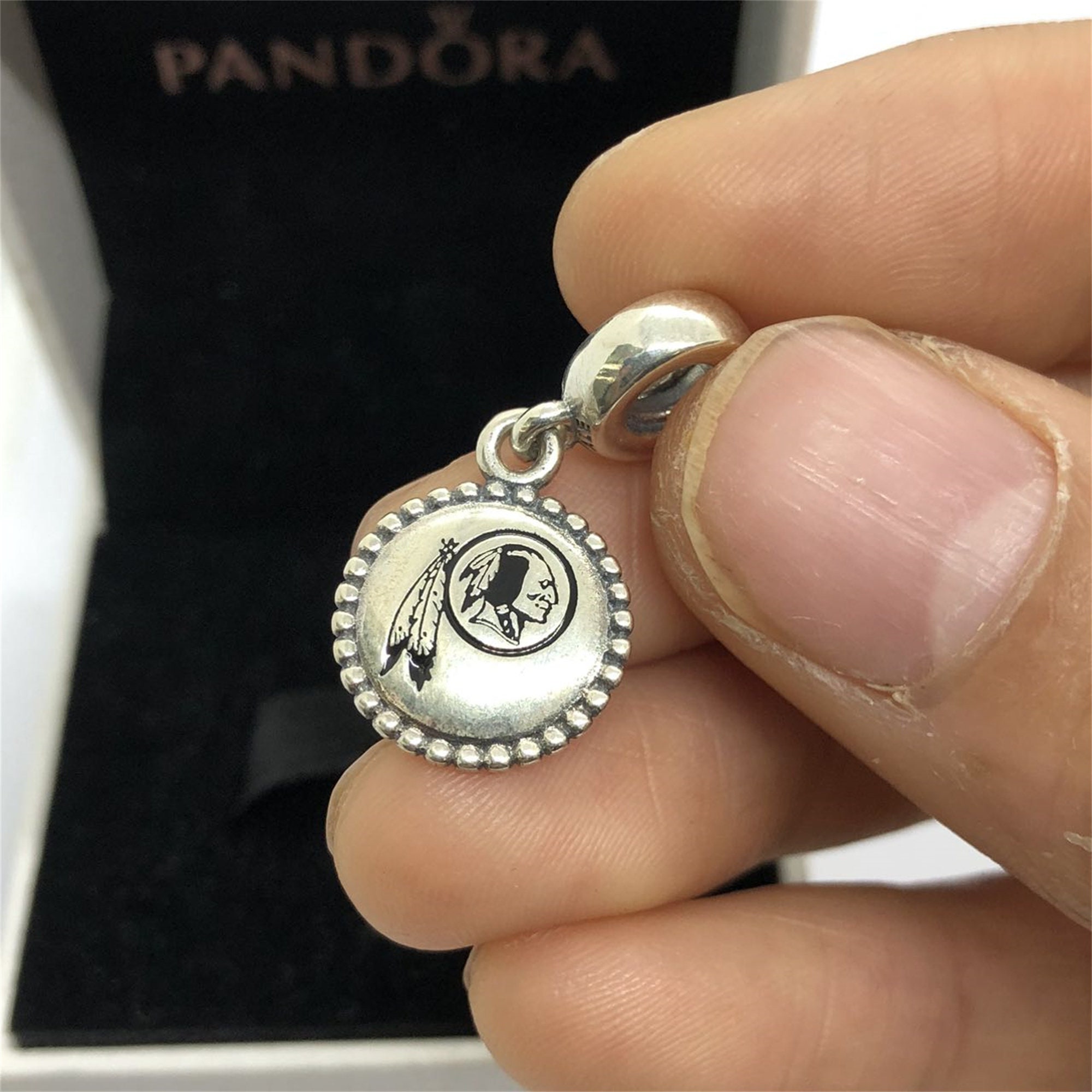 Pandora Indian Head Charm Travel Charm Gifts Pendant, S925 Sterling ...