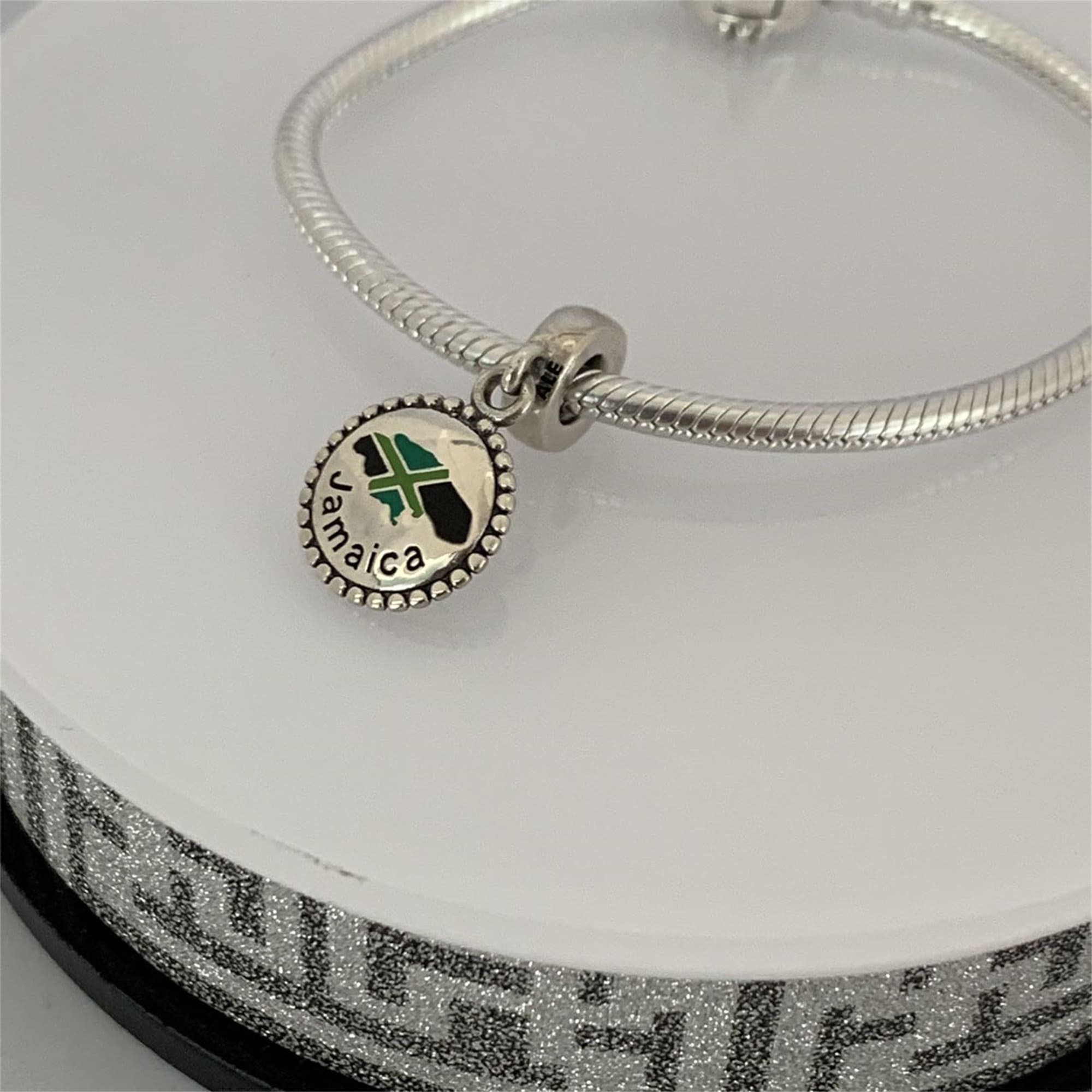 Pandora Jamaican Country Map Charm Travel Pendant S925 Sterling Silver ...