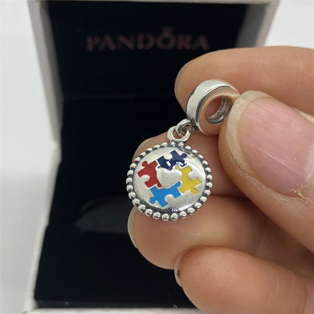 Pandora Autism Charm Autism Awareness Charm Puzzle Piece Charm Travel ...