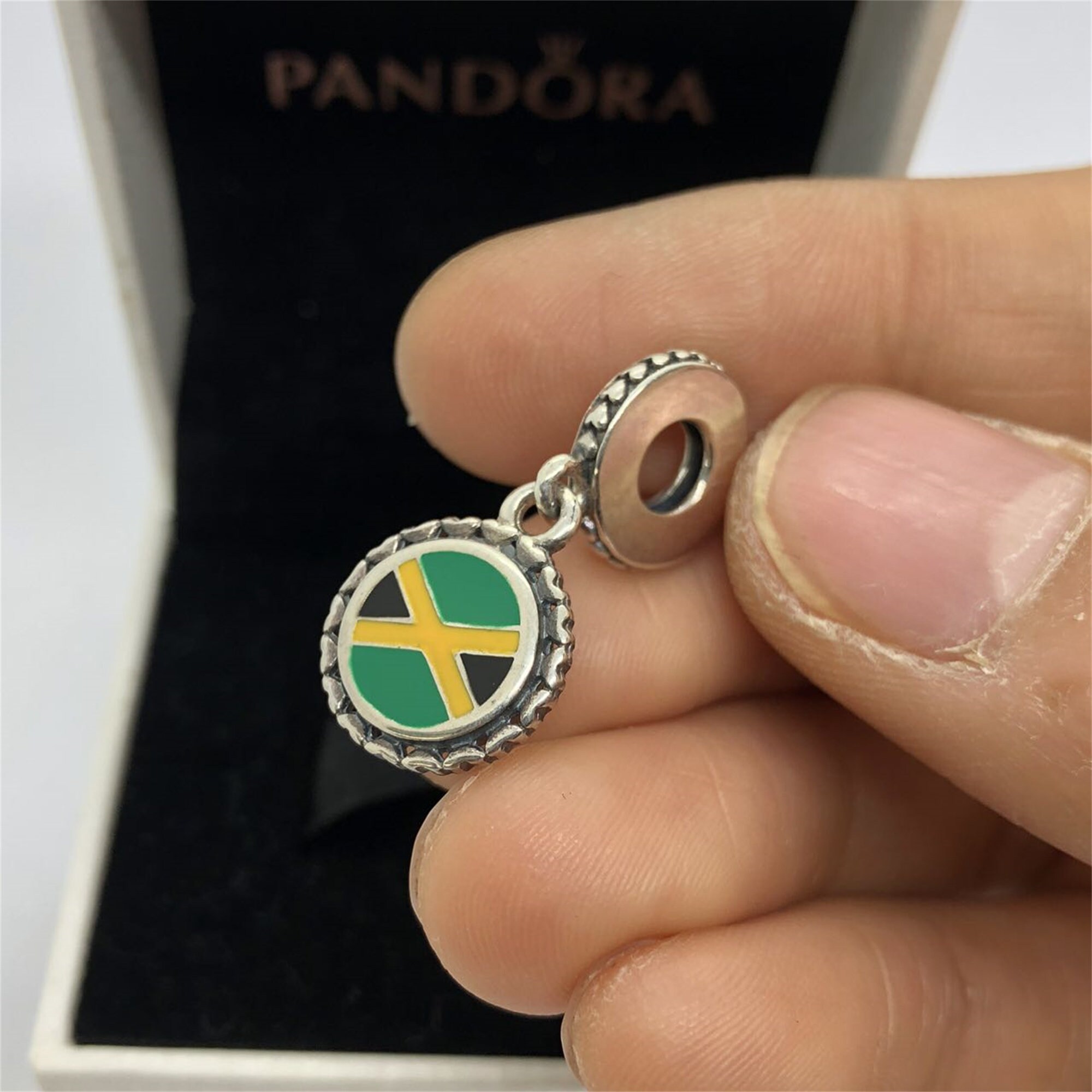 Pandora Jamaica Flag Charm Gifts Pendant, S925 Sterling Silver Jewelry ...