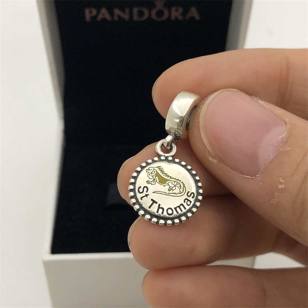 Pandora St. Thomas Exclusive Dangle Charm Pendant S925 Sterling Silver ...