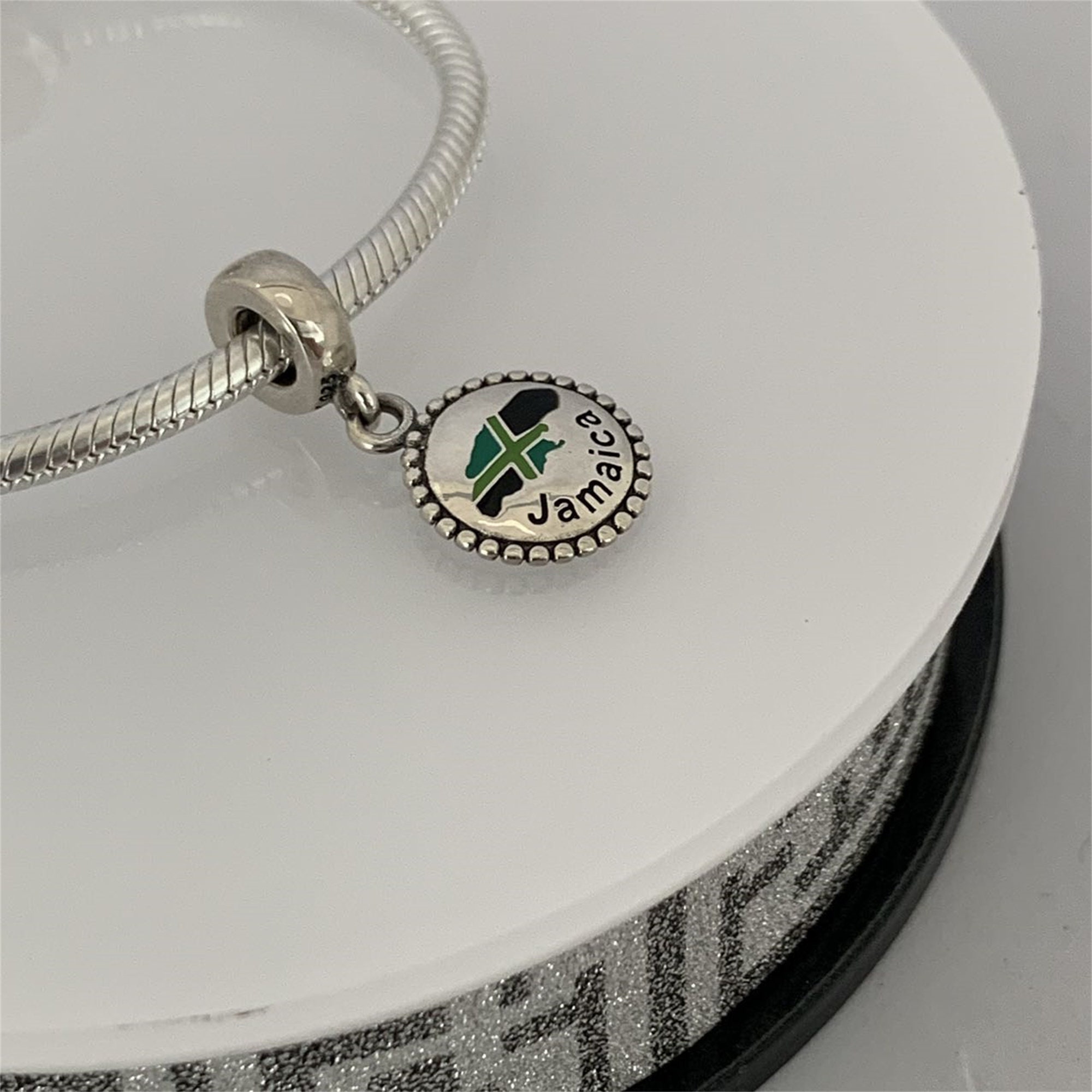 Pandora Jamaican Country Map Charm Travel Pendant S925 Sterling Silver ...