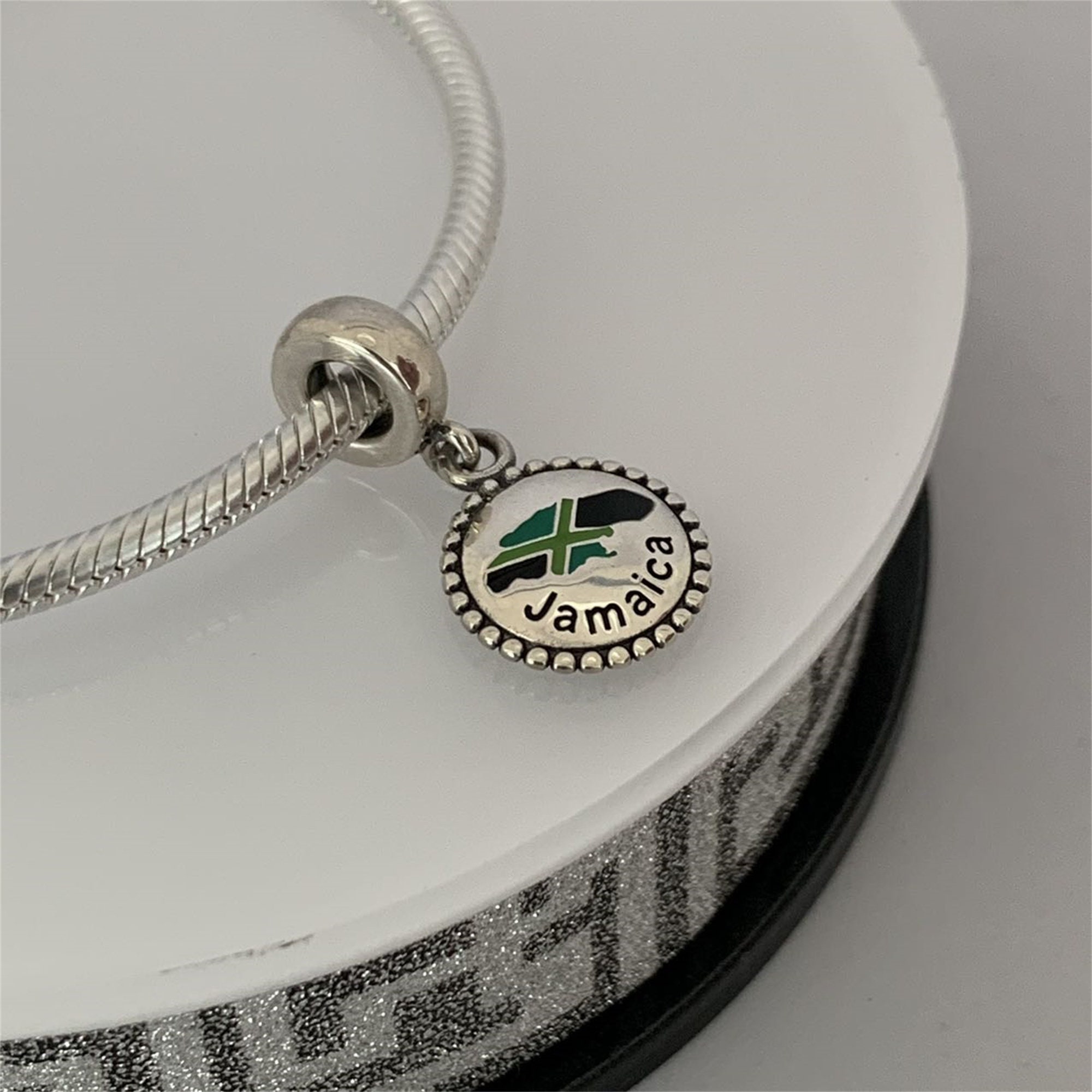 Pandora Jamaican Country Map Charm Travel Pendant S925 Sterling Silver ...