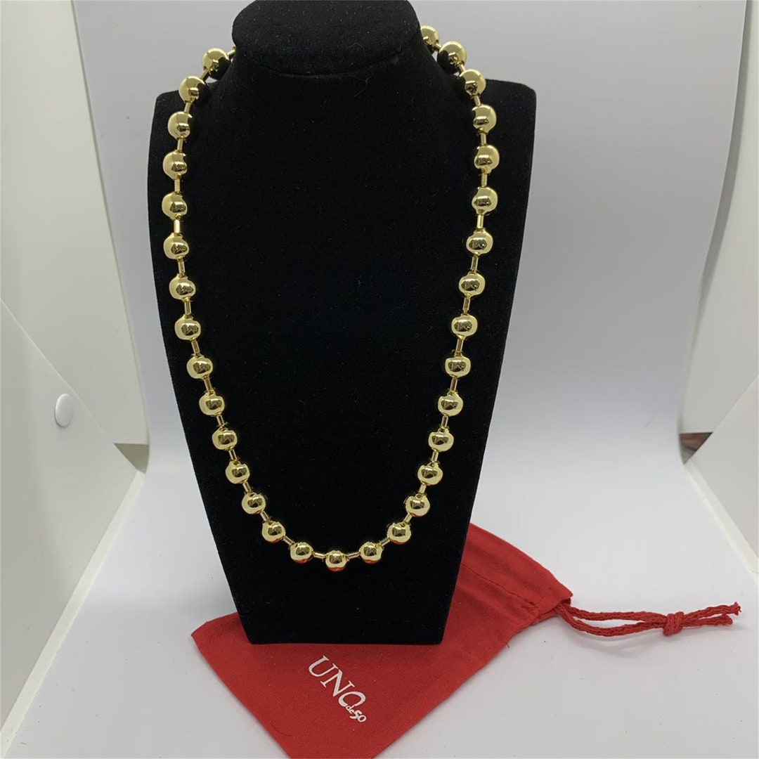 UNO De 50 Necklace ON / OFF Necklace Beads Necklace Gold-plated Jewelry ...