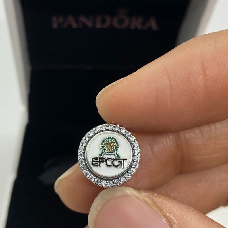 Pandora Epcot Charm Center Spaceship Earth Bead Charm Travel Charm S925 ...