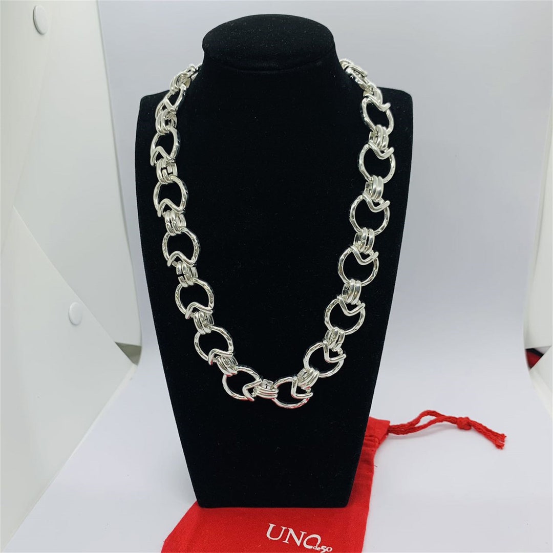 UNO De 50 GAMEOF3 NECKLACE Large Round Anc Triangular-shaped - Etsy