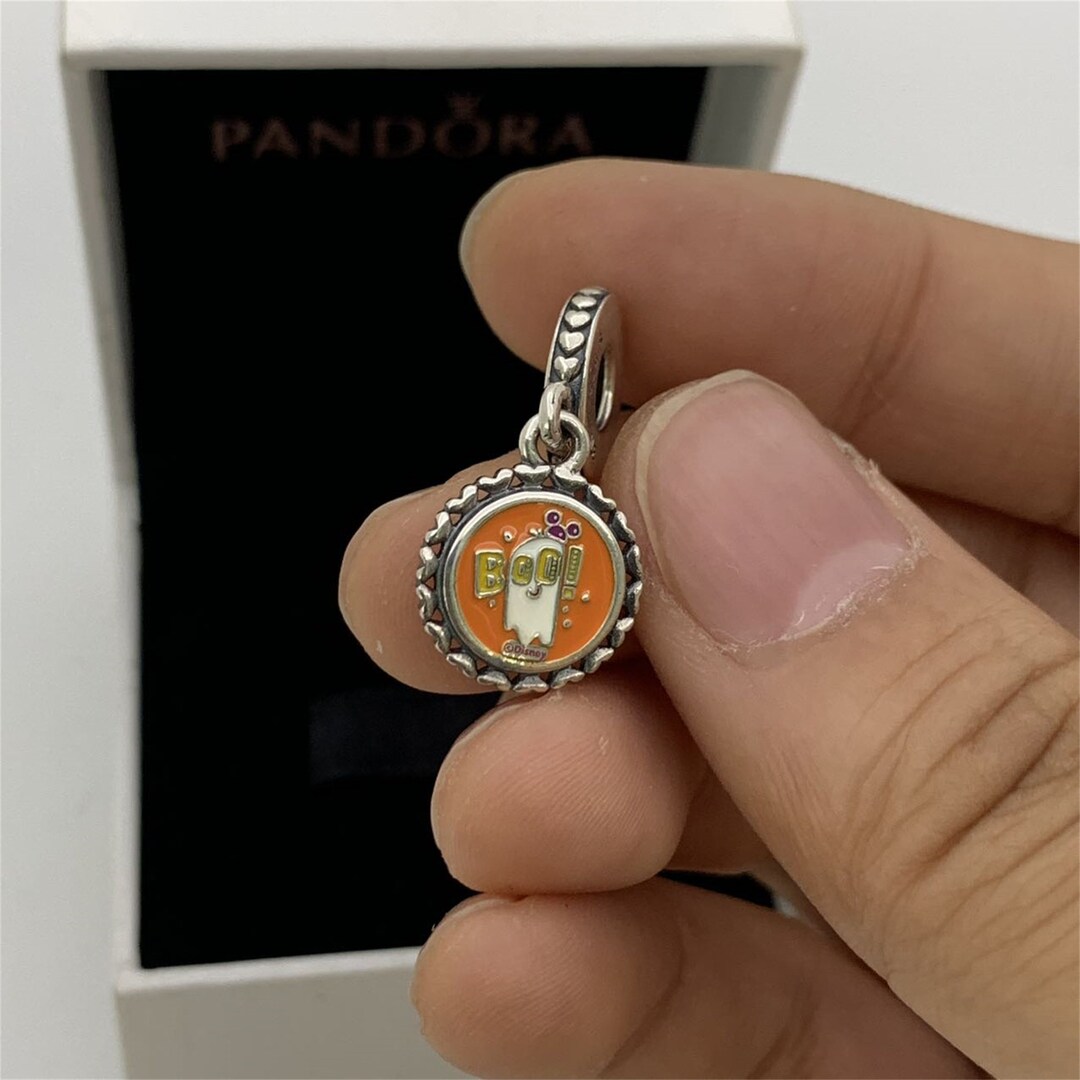 Pandora Mickey Mouse Halloween Boo Dangle Charm Pumpkin Mouse - Etsy