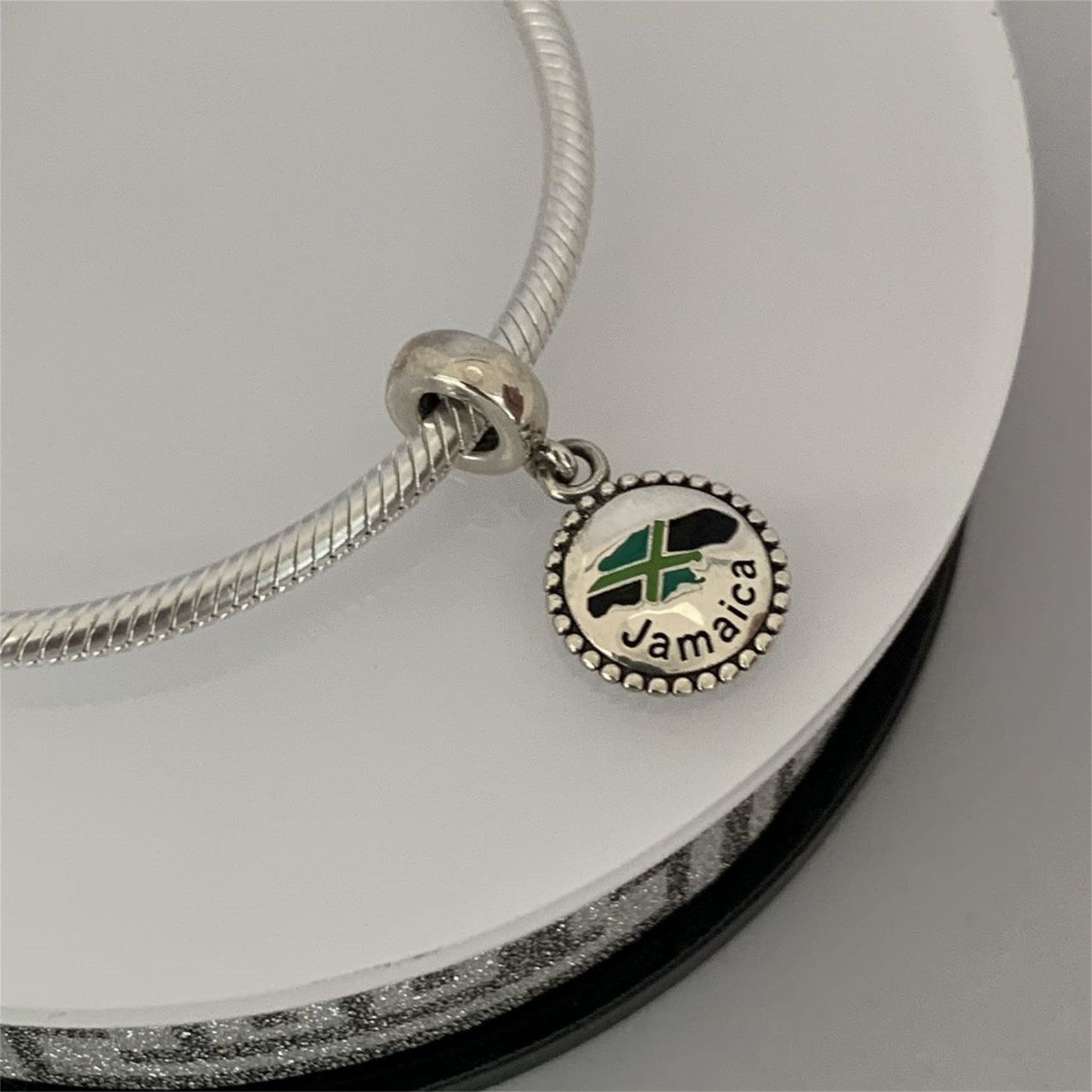 Pandora Jamaican Country Map Charm Travel Pendant S925 Sterling Silver ...