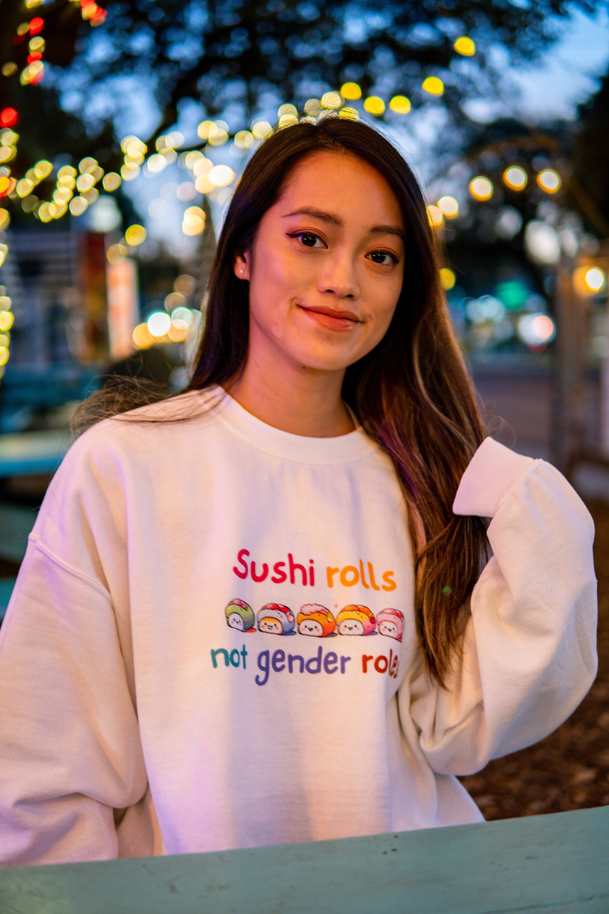 Sushi Rolls Not Gender Roles Sushi Sweatshirt Rainbow Rolls Feminist ...